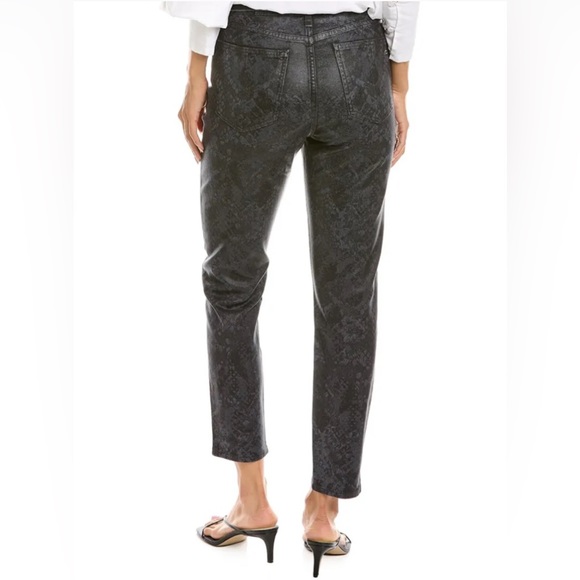 rag & bone | Jeans | Rag Bone Nina High Rise Black Straight Leg Snake Foil Cigarette Jeans Sz 26 ...